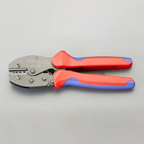 仕様：●メーカー:KNIPEX(クニペックス)●型番:97 52 30●対応端子:裸圧着スリーブ、スプライス端子●圧着範囲:1.5、2.5、4、6、10mm2●AWG:16~8●全長:220mm●重量:477g●ハンドル:コンフォート●仕上...