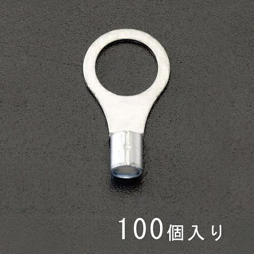仕様：●メーカー:ニチフ●型式:14-10●電線抱合範囲:撚線:10.52~16.78mm2AWG:6●スタッド径:φ10.5mm●材質:無酸素銅 (電気すずメッキ)●入数:100個●銅線用裸圧着端子・丸形(R形)●箱入り●JIS規格品(J...