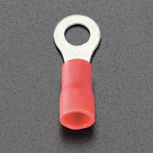 仕様：●型式:1.25-5●電線抱合範囲:単線:0.57~1.44mm撚線:0.25~1.65mm2●最大電気定格:105°C、600V●スタッド径:φ5.3mm●材質:無酸素銅(電気すずメッキ)+ポリ塩化ビニール●絶縁体色:赤●入数:20...
