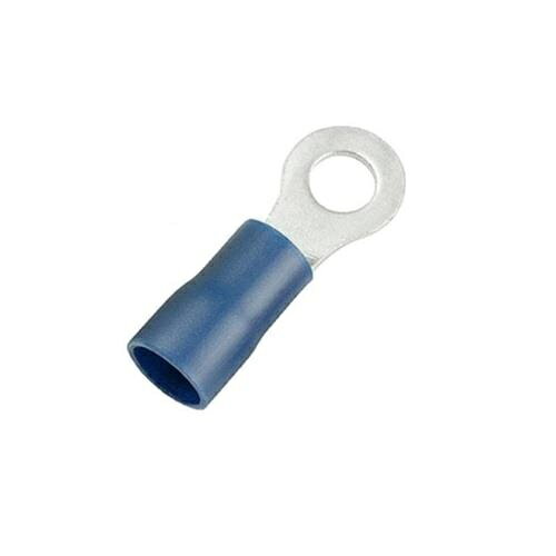仕様：●型式:2-5●電線抱合範囲:単線:1.14~1.82mm撚線:1.04~2.63mm2●最大電気定格:105°C、600V●スタッド径:φ5.3mm●材質:無酸素銅(電気すずメッキ)+ポリ塩化ビニール●絶縁体色:青●入数:150個●...
