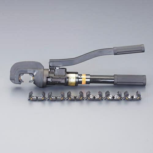 仕様：●メーカー:マクセルイズミ●型番:15号B●出力:58kN(6tonf)●適用範囲:T20~T122●全長:460mm●重量:2.9kg●標準附属ダイス:20・26・44・60・76・98・122●T型コネクター用(手動油圧式)●電線...