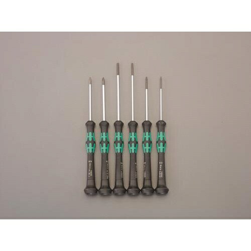 仕様：●メーカー:Wera●型番:118150●商品名:2035/6A●〈セット内容〉:6本セット●(+)ドライバー:#0・#00●(-)ドライバー:1.8×0.3・2.0×0.4・2.5×0.4・3.0×0.5mm●全長:157・177m...