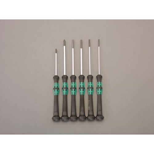 仕様：●メーカー:Wera●型番:118152●商品名:2035/6B●〈セット内容〉:6本セット●(+)ドライバー:#0・#1●(-)ドライバー:2.5・3.0・3.5・4.0mm●全長:157・177mm●スタンド付商品画像に関する注意...