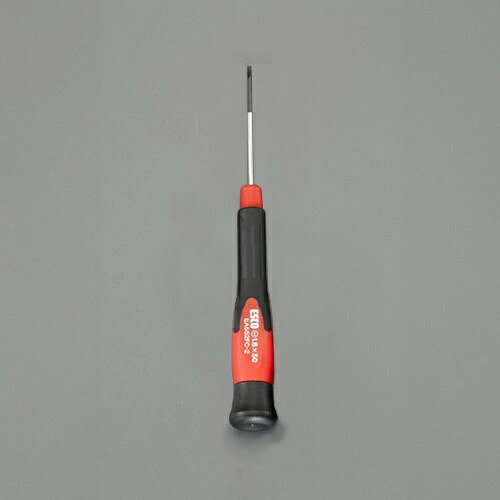 仕様：●メーカー:ESCOオリジナル●全長:158mm●刃幅×刃厚:(-)1.8×0.25mm●軸径:1.8mm●軸長:50mm●生産国:日本●力が入りやすい大型四角断面形状ハンドル●先端はねじにピッタリ! 高精度ブラックポイント仕上げ商品...