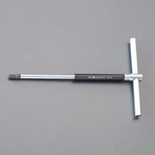 仕様：●メーカー:旭金属工業(ASAHI)●型番:VTH0800●サイズ:8mm●全長:250mm●ハンドルサイズ:φ11.6×175mm●材質:超強力合金鋼(ニッケルクロムメッキ)●重量:200g●T形早回し六角棒レンチ セパレートタイプ...