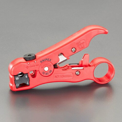 仕様：●メーカー:KNIPEX(クニペックス)●型番:16 60 06 SB●全長:125mm●能力(同軸):RG59・RG6・RG7・RG11商品画像に関する注意事項：●画像に数字等の情報が入っている場合は、　品番末尾が対象商品の画像とな...