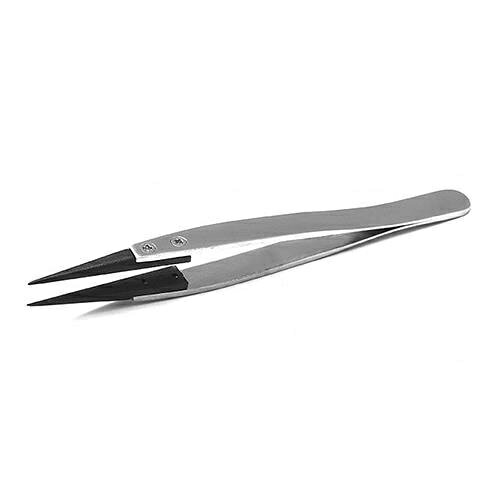 仕様：●先端幅:0.6mm●耐熱温度:240°C●材質:チップ:ポリアミド系合成繊維(ESD)ハンドル:ステンレス●先端:直・鋭●全長:120mm●重量(g):19商品画像に関する注意事項：●画像に数字等の情報が入っている場合は、　品番末尾...