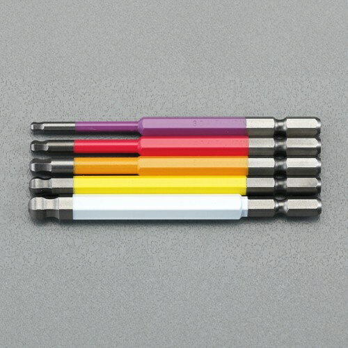 仕様：●メーカー:アネックスツール(Anex)●型番:ACBP5-100L●入組み点数:5●:3・4・5・6・8mm●全長:100mm●六角シャンク:1/4”●材質:クロムモリブデンバナジウム鋼●色の違いによって先端サイズの選別が容易●傾け...