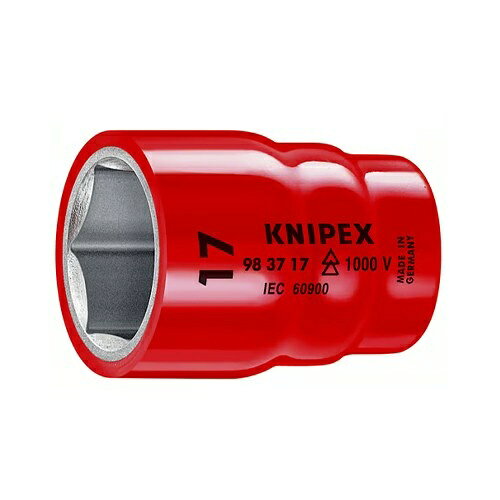 仕様：●メーカー:KNIPEX(クニペックス)●型番:98 37 19●差込角:3/8”●全長:49mm●サイズ:19mm●外径:30.0mm●材質:クロムバナジウム●重量:73g●1000V絶縁商品画像に関する注意事項：●画像に数字等の情...