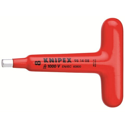 仕様：●メーカー:KNIPEX(クニペックス)●型番:981408●サイズ:8.0mm●軸長:110mm●ハンドル幅:90mm●1000V絶縁商品画像に関する注意事項：●画像に数字等の情報が入っている場合は、　品番末尾が対象商品の画像となります。