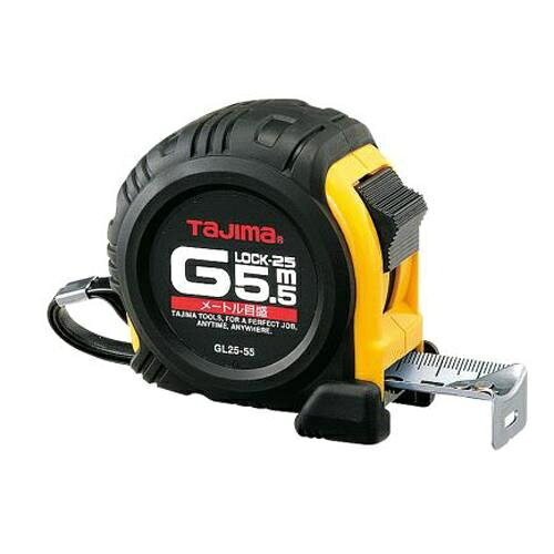仕様：●メーカー:TJMデザイン(TaJIma)●型番:GL25-55BL●商品名:Gロック●全長:5.5m●幅:25mm●重量:315g●材質:バネ・テープ:スチールケース:ABS樹脂カバー:エラストマー樹脂●落下時の衝撃から守るアーマー...