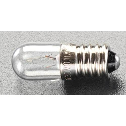 仕様：●口金:E10ベース●サイズ:φ10×28mm●電圧:6.3V●消費電力:1W●入数:10個●小パネル球●ガラス球●操作盤、放送機器の表示用ランプなどに商品画像に関する注意事項：●画像に数字等の情報が入っている場合は、　品番末尾が対象...