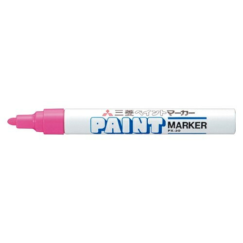 仕様：●メーカー:三菱鉛筆(uni)●型番:PX20.13●商品名:ペイントマーカー●線幅:2.2~2.8mm●インク色:桃●主溶剤:キシレン●着色剤:白顔料+着色顔料●軸材質:アルミ●ペン芯材質:スライバー(アクリル)●軸径:φ15.0m...