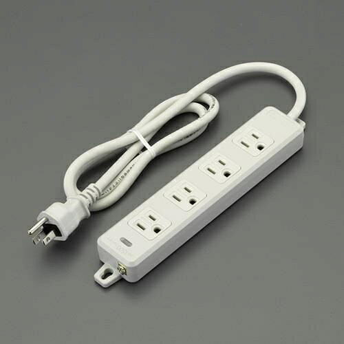 仕様：●メーカー:明工社●型番:MR7704TJK5●定格:15A・125V(1500W)●コンセント:接地2P×4口●プラグ:接地2P(耐トラッキング)●プラグ色:白●コード長:5m●サイズ:44×241.5×25.5mm●エコ電線:EM...