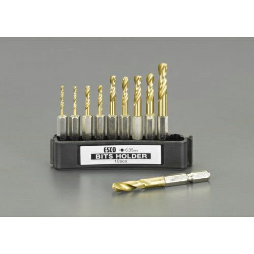 仕様：●〈セット内容〉:2.0・3.0・4.0・5.0・6.0mm (各2本)●六角シャンク:6.35mm●全長:51~65mm●材質:HSS(チタンコーティング)●適用機種:・ボール盤・電動ドリル・充電式インパクトドライバー・充電式ドリル...