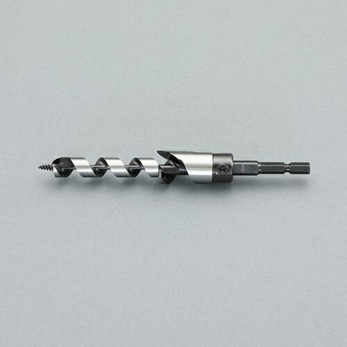 仕様：●最小径:9mm●最大径:20mm●全長:160mm●有効長:31mm●六角シャンク:6.35mm●材質:ハイス鋼●ボルトの埋め込み、ねじ釘の穴加工など大・小の二段の同時に穴あけ加工が可能●中側のドリルが小さい1段目の穴あけをおこない...