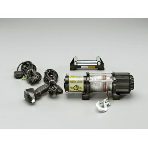 仕様：●電源:DC12Vバッテリー専用●水平牽引能力:1814kg●使用ワイヤー:φ5.6mm×16.8m●巻取速度:6.4m/分(無負荷)●ギア比:136:1●電源コード長:4.7m●サイズ:φ117×371(L)mm●重量:9.7kg●...