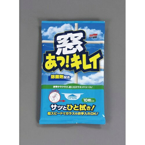 仕様：●メーカー:ソフト99コーポレーション(SOFT99)●型番:20603●商品名:窓あっ!キレイ●シートサイズ:265×300mm●シート材質:アクリル、ポリエステル●成分:アルコール類、除菌剤●入数:10枚●サッとひと拭き!超スピー...