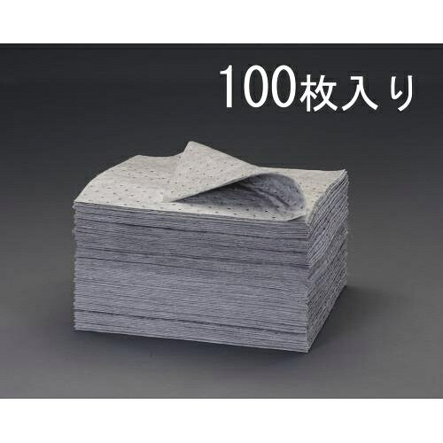 仕様：●メーカー:Gシステム●サイズ:380×480mm●厚さ:2mm●吸収能力:83L/100枚●材質:ポリプロピレン●色:ライトグレー●入数:100枚●油・液体用●マットタイプ●マットを持ち上げても液体が垂れにくい高吸収性●ミシン目によ...