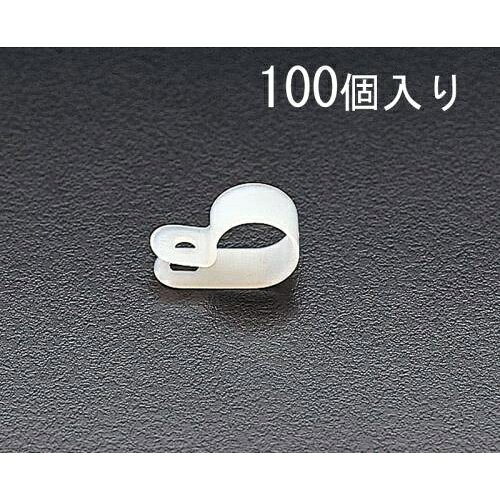 仕様：●ケーブル径:19.9mm●穴径:4.8mm●長さ:37.3mm●幅:11.8mm●厚み:1.4mm●材質:ナイロン66●入数:100個商品画像に関する注意事項：●※サイズ詳細はエスコ寸法図を参照下さい●画像に数字等の情報が入っている...