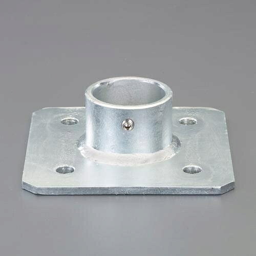 仕様：●適用パイプ:48.6mm●サイズ(mm)(W×D×H):140×140×46●材質:ダクタイル●止めビス:ステンレスビス(M8-8mm)●重量:1.5kg●締付工具:六角レンチ(4mm)●パイプ締付時のトルク目安:12.5N(参考値...