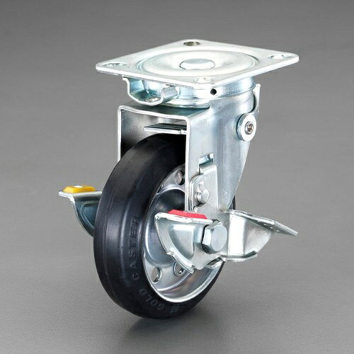 仕様：●メーカー:東正車輌(TOSEI)●型番:SJ-125RB-KS-S●仕様:自在ストッパー付●車輪径×幅:125×38mm●全高:168mm●耐荷重:150kg●取付ピッチ:75×75(80×80)mm●プレートサイズ:102×102...