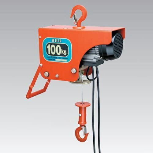 仕様：●メーカー:スリーエッチ●型番:ZS100●電源:100V、200W●揚程:10m●吊揚速度:12m/分●操作コード:3m●電源コード:1.5m●定格荷重:100kg●ワイヤー長:10m●ワイヤーの太さ:4mm●最短フック距離:450...