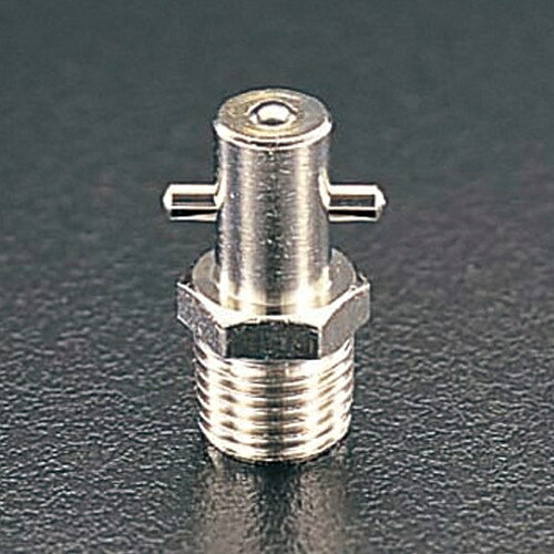 仕様：●メーカー:栗田製作所●型番:PT2R●ねじサイズ:R1/4”●六角対辺:14mm●全長:30mm●材質:真鍮(ニッケルメッキ)●入数:10個●ピンタイプ●注油圧力は10MPa以下を推奨します。商品画像に関する注意事項：●画像に数字等...