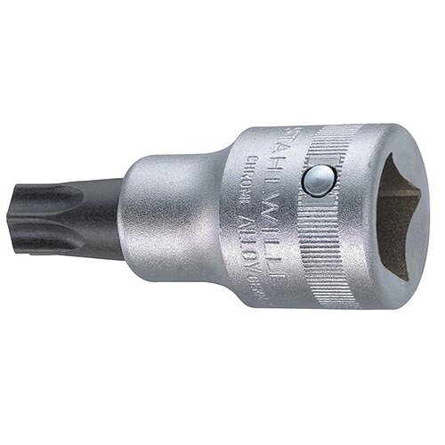 特長：頑丈な圧入式の3/4”SQヘクスローブビットソケット。用途：仕様：サイズ：T60先端外形寸法(mm)：13.2全長(L1；mm)：80軸長(L2；mm)：25ソケット部外径(d；mm)：34.7質量(g)：265　●メーカー取寄商品に...
