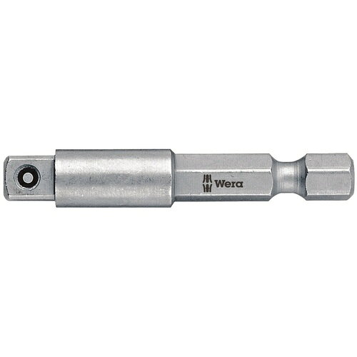 特長：870/4シリーズ。1/4"四角差し込み付き電動工具用ツールアダプター。ロックピン付き。機械操作ナットスピナーソケット用。WERA品番：05050220001仕様：四角部差込(inch)：3/8六角部差込(inch)：1/4全長(mm...