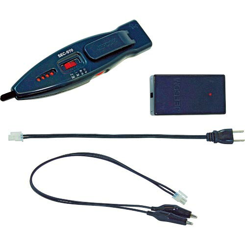 特長：薄型ブレーカー対応(100V／200V)です。5つの機能、直接検電・被覆検電・導通・極性・ブレーカー探査機能付です。音と光でわかりやすいです。感度調整ボリューム付です。用途：活線状態のブレーカー配線探査に検電(直接検電・被覆検電・導通...