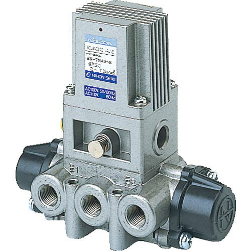特長：パイロット式4方向電磁弁です。交流（AC）用・直流（DC）用の製作が可能です。仕様：有効断面積(［［MM2］］)：25接続口径：Rc1/4電源(V)：AC100使用流体：空気流体温度(℃)：-10〜40(凍結なきこと)使用圧力：0.2...