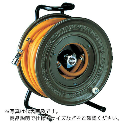 特長：一次側接続補助ホースはワンタッチカプラ着脱式で、持ち運びの際は本体内にコンパクトに収納されます。持ち運び簡単：エアー作業したい所へ簡単に持ち運びができるポータブルタイプです。一次側接続補助ホースはワンタッチカプラ着脱式でドラムの中にス...