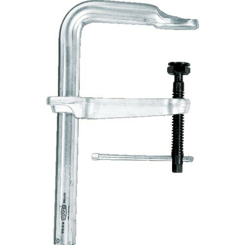 特長：角度自在キャップ付で交換も可能です。特殊熱処理のオールスチール製、鉄工重量物用、スピードクランプです。角度自在キャップ付耐摩耗性スピンドルは六角加工されていてインパクトレンチ、スパナなどの工具を利用し締め付け可能です。開き150mmの...