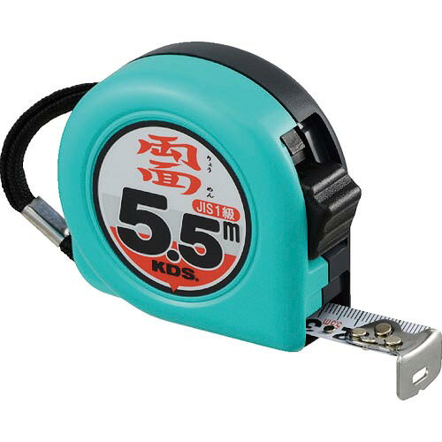 特長：裏面は高さ測定しやすい縦目盛です。テープ引き込み時に減速が可能なダブルブレーキ機構付です。用途：あらゆる寸法測定に。仕様：テープ長さ(m)：5.5テープ幅(mm)：19水平保持(m)：1.8455ピッチ表示：○ショックアブソーバー：あ...