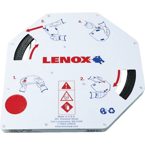 特長：ステンレスでもサクサク切削できるコンターマシン用替刃です。LENOX独自のVARI-TOOTHピッチは、切削による振動と騒音を減少させバンドソーの寿命を延ばします。バイメタルバンドソーを世界で最初に開発した、アメリカのバンドソーメーカ...