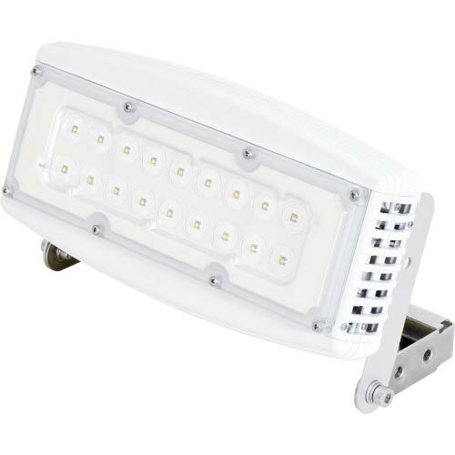 特長：常設仕様、サージプロテクター付です。高天井・外構照明・投光器としても使えます。水銀灯100W相当の明るさです。用途：工場・倉庫・駐車場・ゴルフ練習場・サッカー・テニスコートなどの照明に。仕様：明るさ(lm)：5610幅(mm)：305...