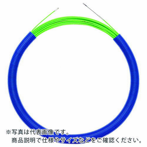 特長：最小クラスの先端金具（φ4.3）の樹脂呼線です。曲がりの多い細いパイプも楽に通り、追加配線に強いです。便利な収納ケース（CD管）付です。用途：ケーブル入線作業に。配線作業に。電線管内追加配線に。仕様：全長(m)：15線径(mm)：3....