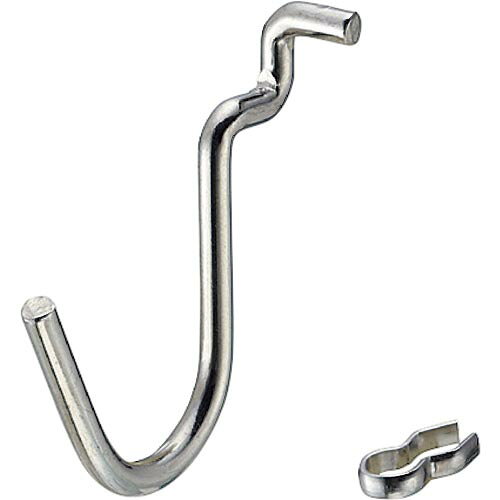特長：パンチングボード用フックです。用途に合わせて使用できます。用途：工具の収納・分類に。ディスプレイ・装飾・空間演出・壁面収納に。仕様：幅(mm)：3.6奥行(mm)：49(44)色：シルバー品名：U型フック長さ(mm)：48パンチングボ...