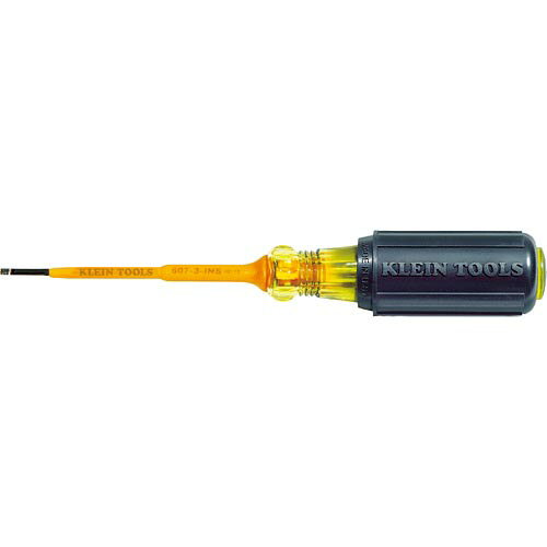 特長：IEC60900及びASTM F1505適合品です。クッショングリップハンドルで快適な使い心地です。オレンジ色のコーティングは難燃性、耐衝撃性に優れています。グリップエンドにチップ形状を表記しています。用途：制御盤や端子盤の作業に。仕...