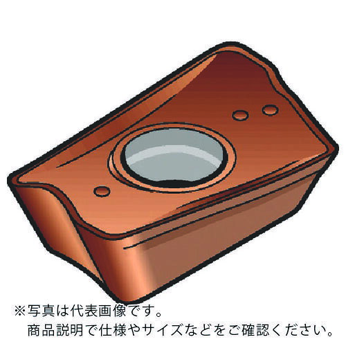特長：高能率肩削り（ショルダー）カッター用チップです。信頼性の高いカッター性能によりトラブルのないフライス加工を実現します。刃先が正確なネジレ設計になっているため、精密研磨のソリッド工具に限りなく近い寸法精度が得られます。用途：正面フライス...