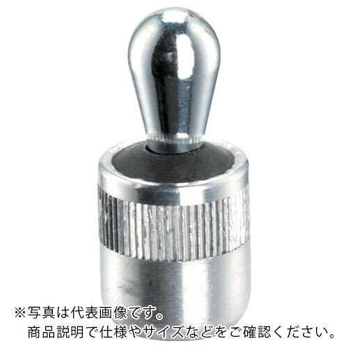 特長：厚みの小さい軽量部品の簡単な固定に使います。加工品を横方向に押し付けて、位置決めします。用途：プリント基板、プラスチック外装等の軽量物の簡易固定。軽量ワークの横方向の位置決めに。仕様：d2(mm)：5l2(mm)：6d1(mm)：10...