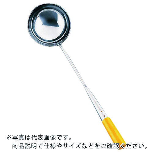 特長：錆びにくいステンレス素材を使用しています。仕様：径(mm)：120深さ(mm)：35全長(mm)：470容量(ml)：約240柄の長さ：355mm食品衛生法適合（ポジティブリスト適合）材質／仕上：ステンレス天然木　●代表画像について ...