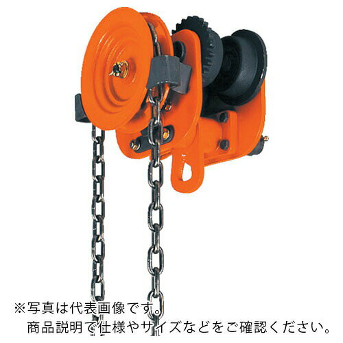 特長：強くて美しい静電粉体塗装です。I型鋼元の取り付けがアジャスト式ですので3種類のI型鋼へ取り付け可能です。アジャストカラーを装着することによって、より太い走行レールへの取り付けが可能です。仕様：定格荷重(t)：1.00最小回転半径(mm...