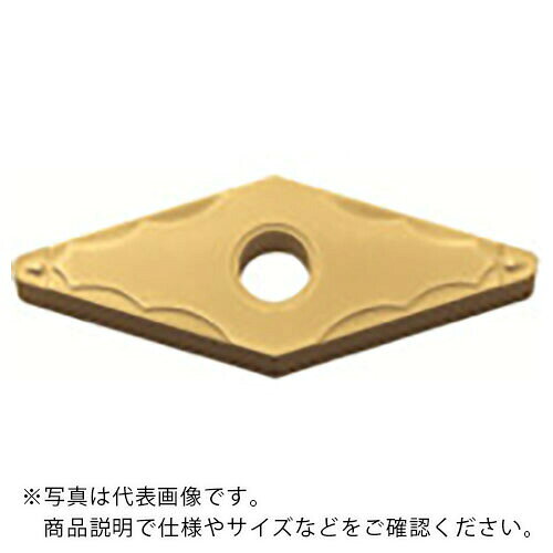 特長：鋼の仕上げ加工から荒加工まで広範囲に対応できるサーメット材種です。用途：旋削加工用。被削材：鋼。仕様：チップ形状：ひし形35°厚さ(mm)：4.76M級ノンコートノンコート呈色：輝灰色GPブレーカ：仕上げM級材質／仕上：サーメット