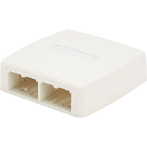 特長：モジュールなしのローゼットボックスです。すべてのMini-Com［［TM上］］モジュールを取付可能で、工具不要で簡単に取り外しができます。従来品よりサイズが小さくなり、取扱いやすくなりました。カラーアイコン（別売り）の取り付けが可能で...