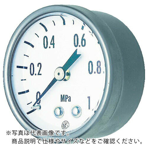 特長：小型機器の圧力測定用、あるいは空圧機器の圧力測定用に使用される圧力計であり、機器全体の小型化に役立ちます。仕様：圧力レンジ(MPa)：0〜0.4最小目盛(MPa)：0.020精度：±3% FS接続部サイズ：R1/4ケース形状：D大きさ...