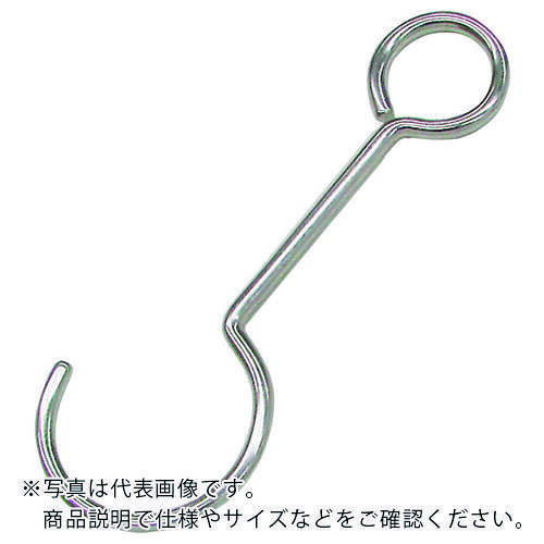 特長：ステンレス製で錆びにくく、耐久性に優れています。用途：物掛けとして。仕様：使用荷重(kN)：0.05D(mm)：4L1(mm)：125L2(mm)：117S(mm)：30W1(mm)：40W2(mm)：20材質／仕上：ステンレス(SU...