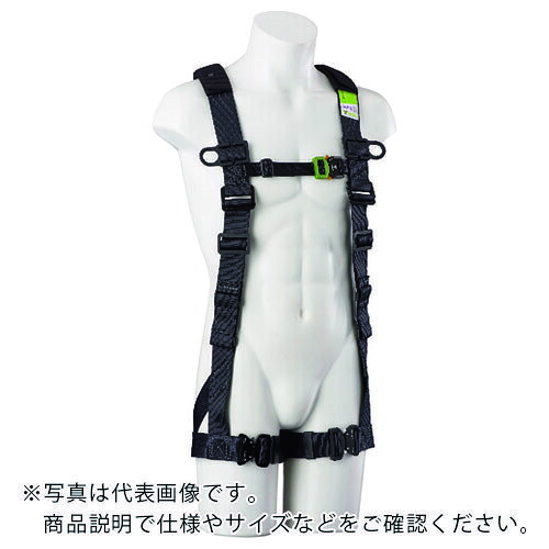 特長：身体の動きに応じてベルトがスライドします。腿部の束縛感が少なく、鳶職をはじめとする建設業にお勧めのモデルです。用途：建設、土木、造船、橋梁、鉱山、工場、プラント、その他。仕様：サイズ：S色：ブラックベルト幅(mm)：45最大使用可能質...