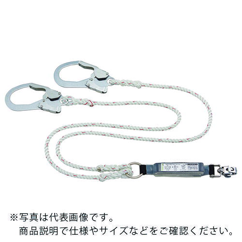特長：ロープタイプのスタンダードなランヤードです。用途：建設・土木・造船・橋梁・鉱山・工場・プラントなどに。仕様：タイプ：ダブル最大使用可能質量(kg)：100ランヤード寸法長さ(mm)：1700フックタイプ：No.56フック口開き(mm)...
